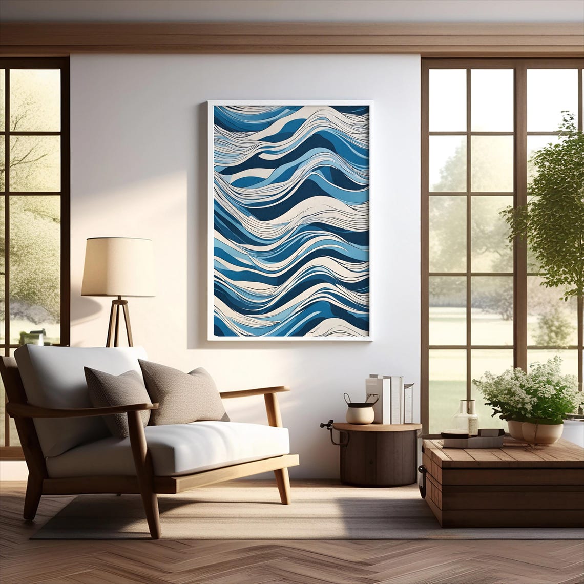 Aestethic Wall Art Digital Aestethic Wall Art Blue Vibey Room Decor ...