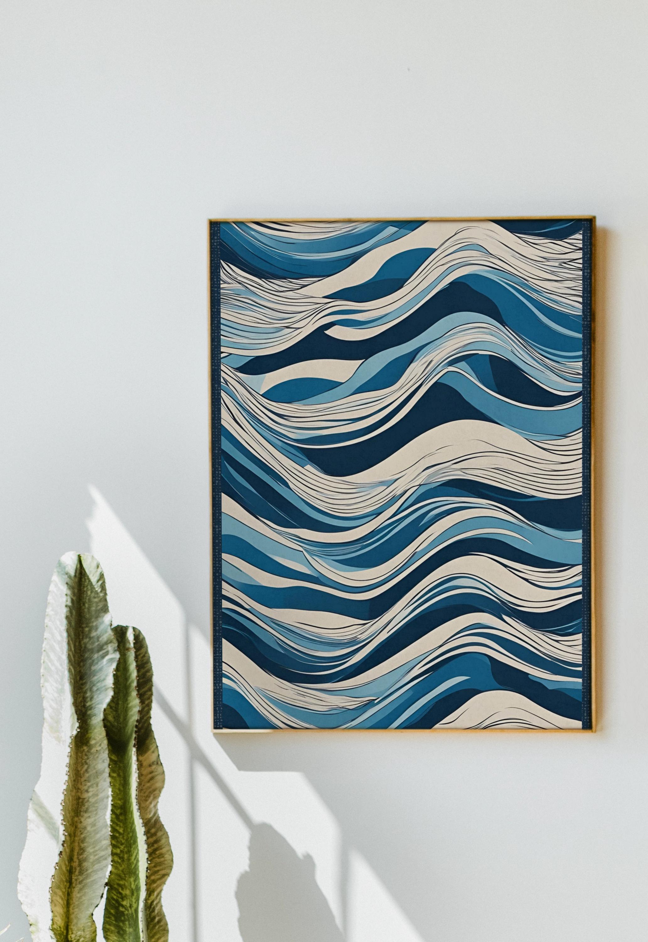 Aestethic Wall Art Digital Aestethic Wall Art Blue Vibey Room Decor ...