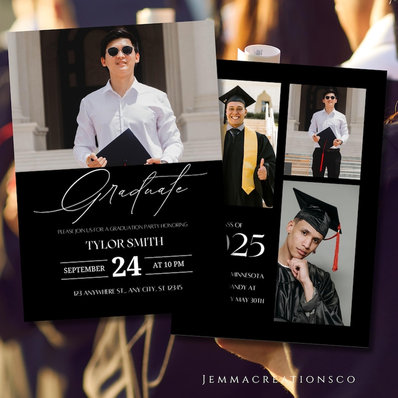 Modern Graduation Invite, Graduation Welcome Party, Graduation ...