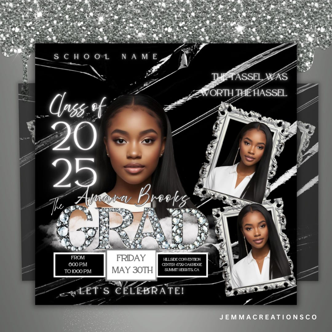 Graduate Flyer Template, DIY Graduation Flyer Invitation, Graduation ...