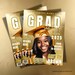 Magazine Cover Graduation Invite Template, Senior Graduation ...