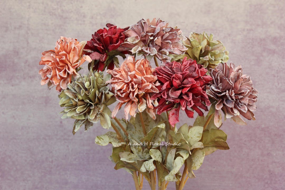 Dahlia | Oil Painting Style | Artificial Flower | Top Notch | High ...