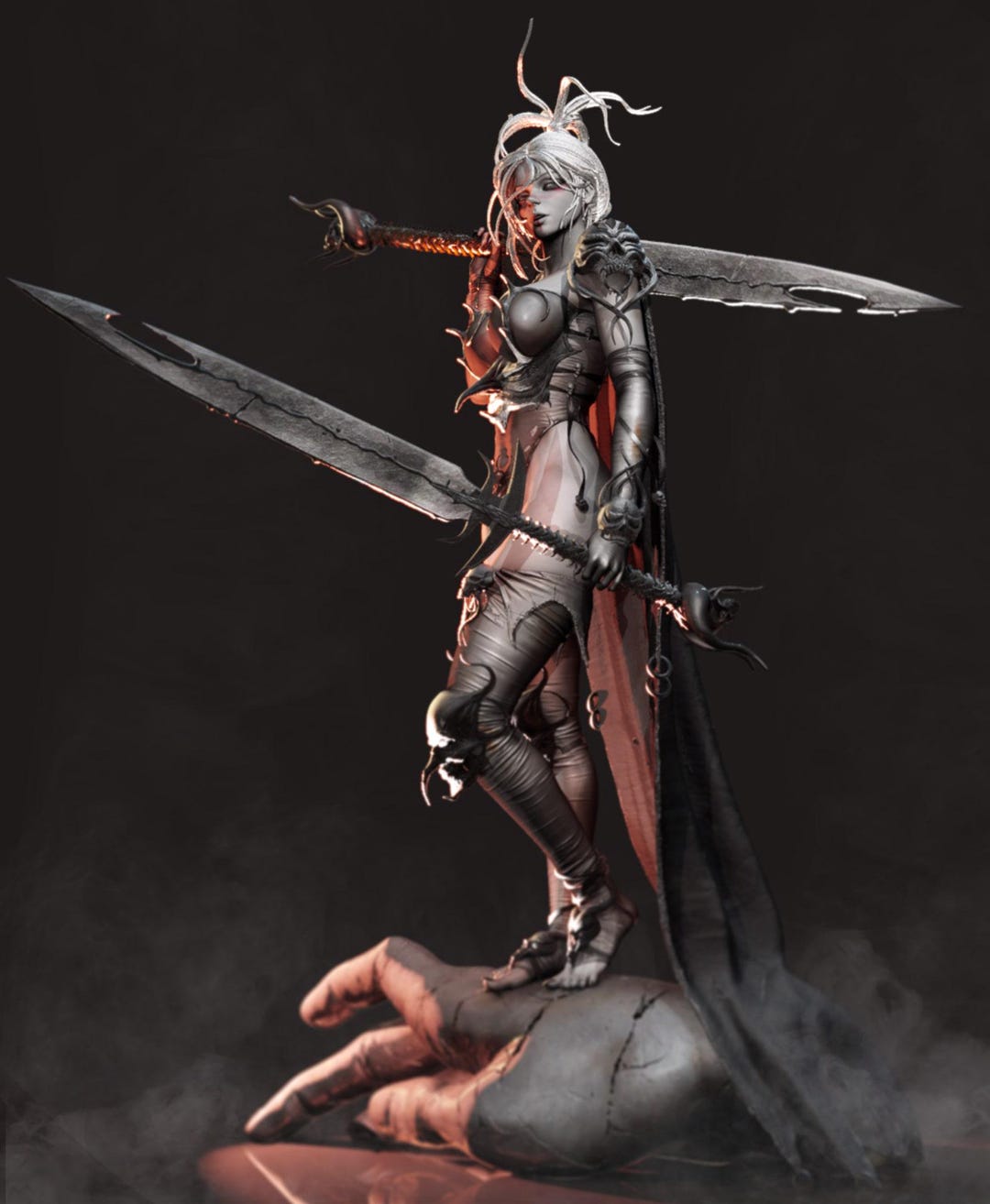 Warrior Lady 3D Print STL - Etsy