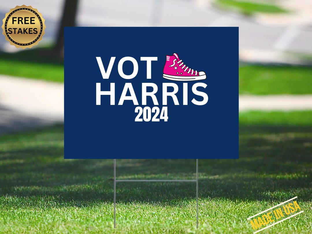 Harris 2024 Vote Harris. Election Signs 24in X 18in Weather-resistant ...