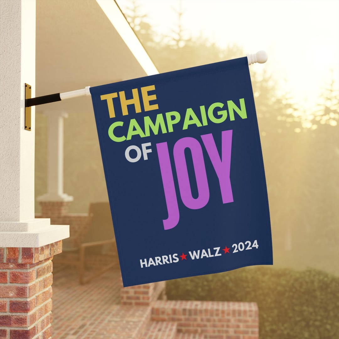 The Campaign of Joy Kamala Harris / Tim Walz Banner / Harris Walz Flag ...