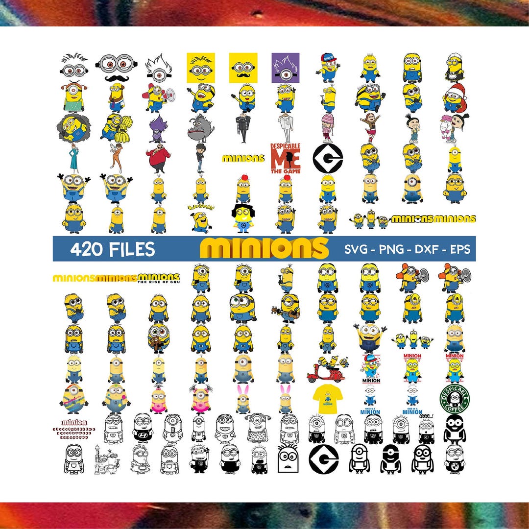 420 Minions Svg, Minions Bundle, Minions Clipart, Minions Png, Kevin ...