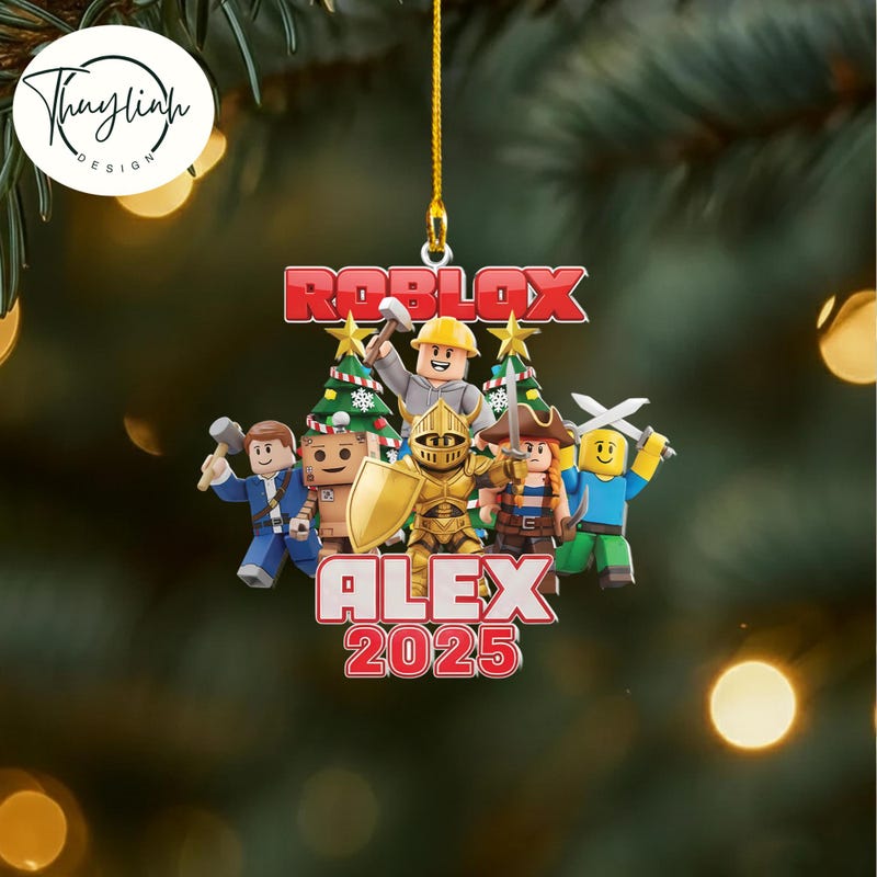 Roblox Christmas Ornament - Etsy