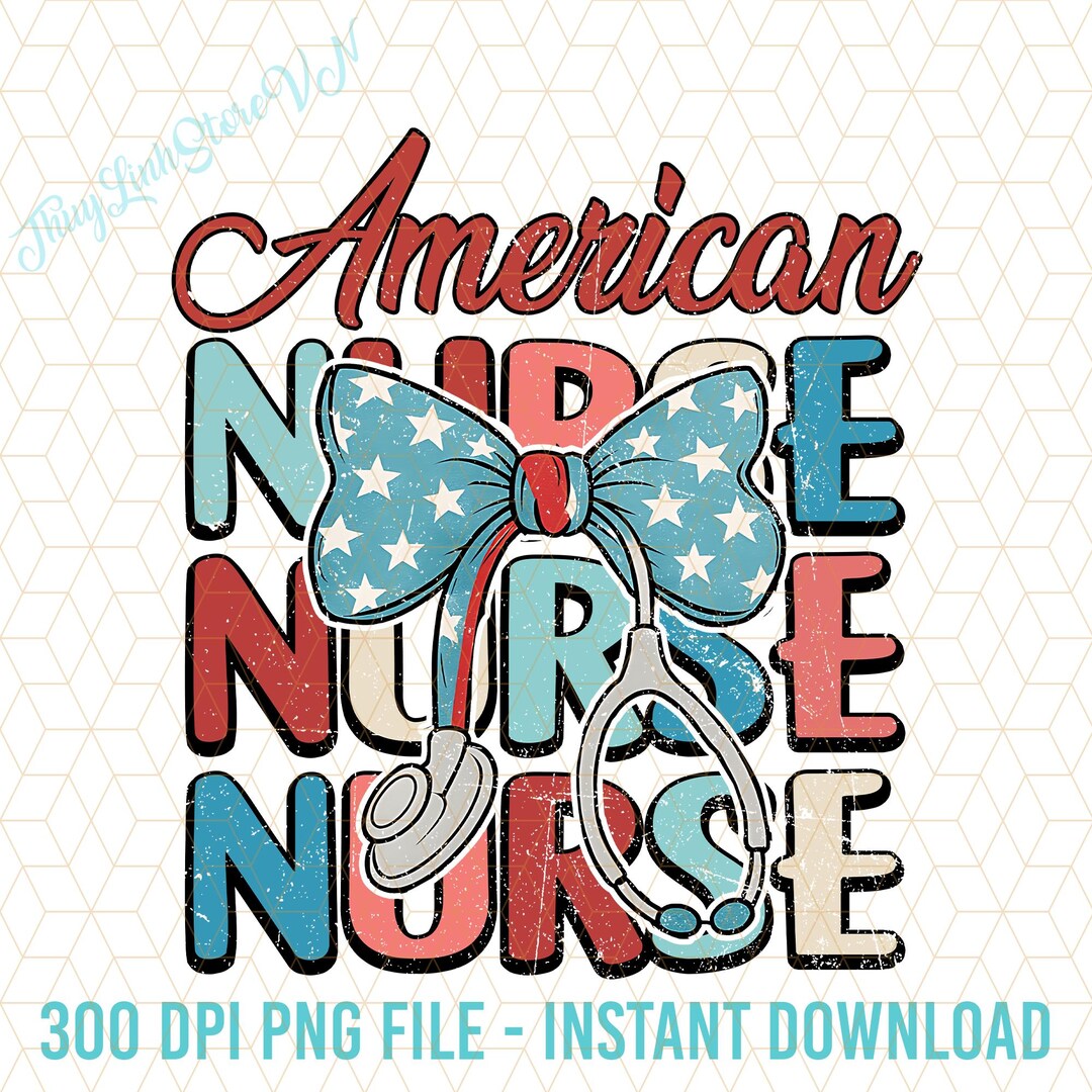 American Nurse Png, Nurse 4th of July Png, American Flag Png, Nurse Png ...