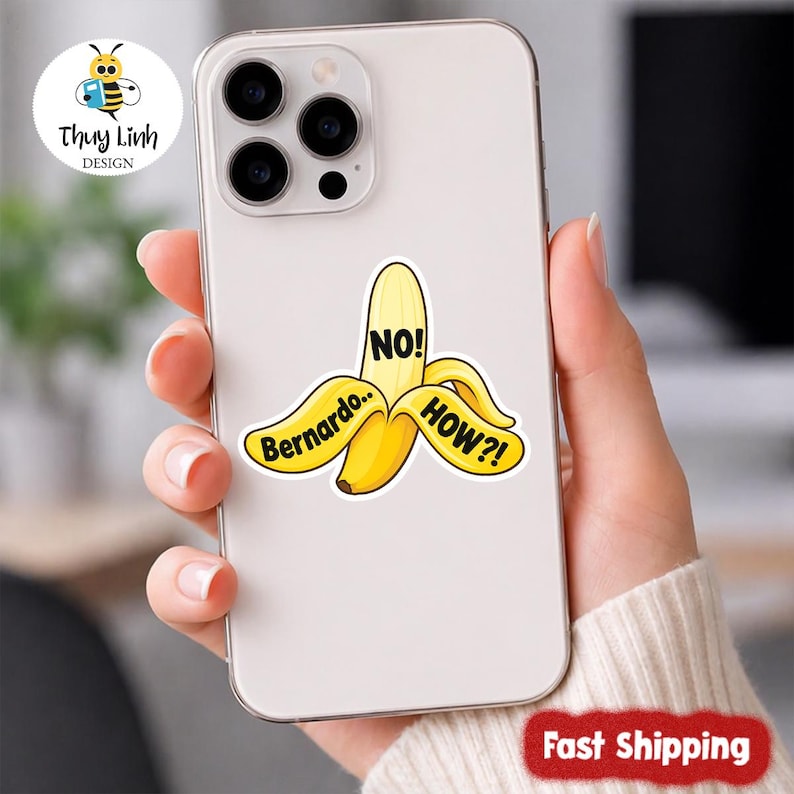 No! Bernardo Banana Sticker, off Campus Sticker, E-reader Sticker ...