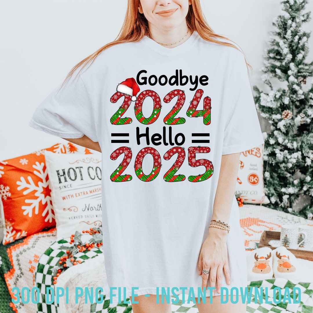Good Bye 2024 Hello 2025, Happy New Year 2025 Png, New Year 2025 Gift ...