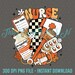 Cute Nurse Fall Png, Lighting Bolt Nurse Png, Nurse Gift, Thanksgiving ...