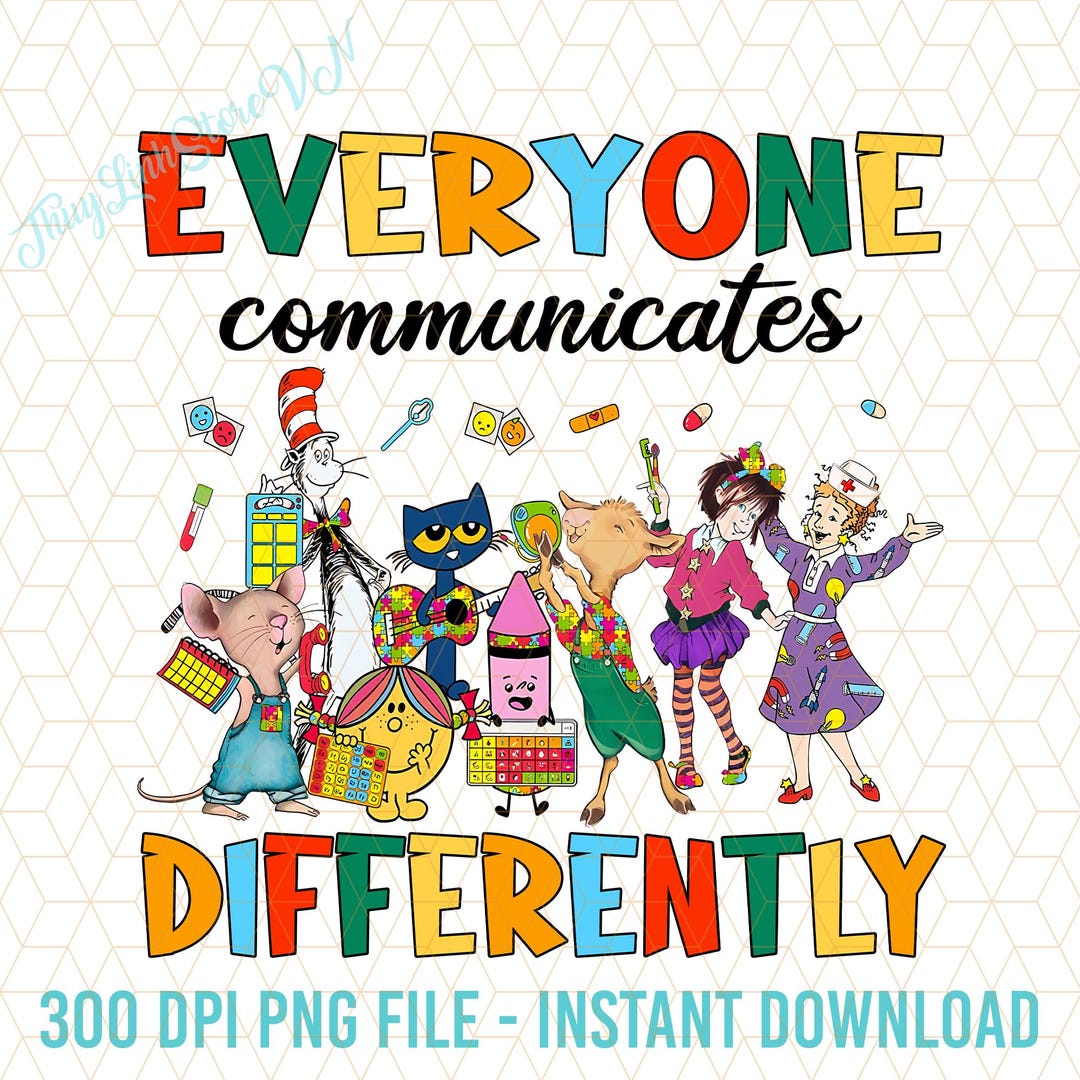 Everyone Communicates Differently Png, Embrace Neurodiversity Png ...