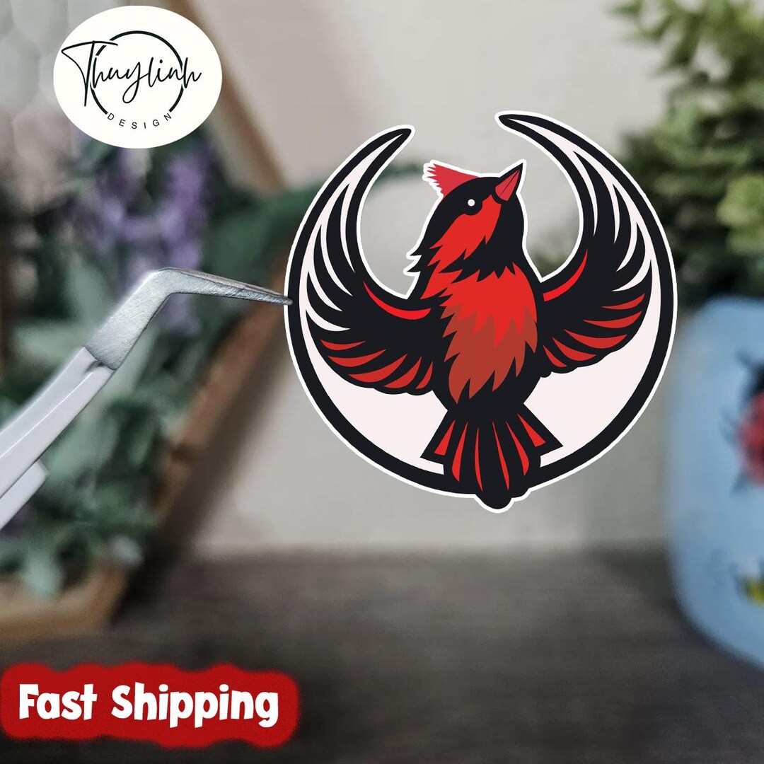 Illinois Cardinal Rebel Alliance Vinyl Sticker - Etsy