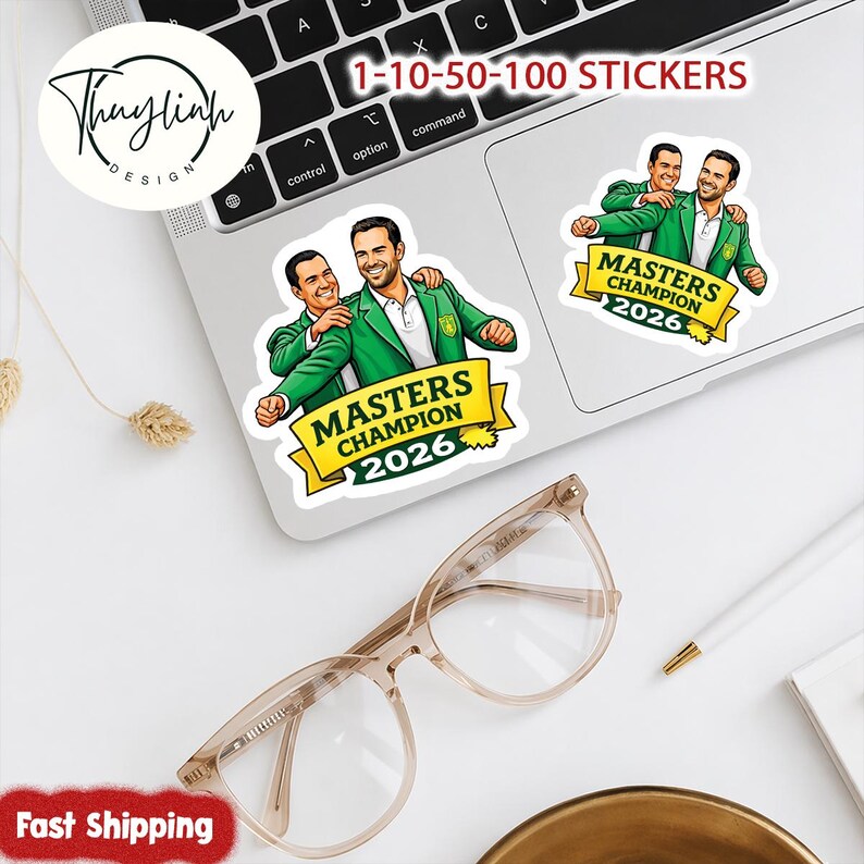 Masters Champion 2026 Green Jacket Golf Sticker, Waterproof Vinyl Decal ...