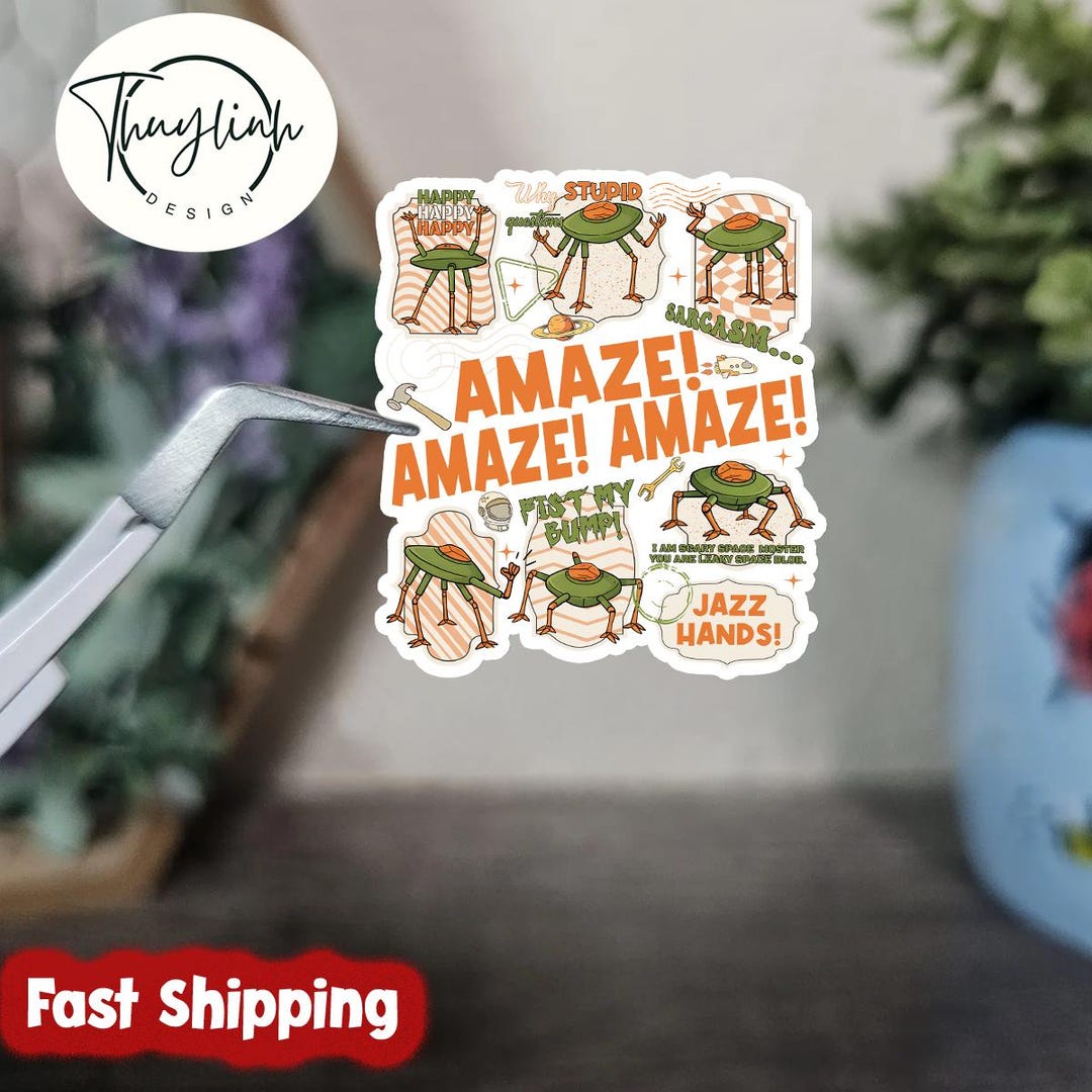 Project Hail Mary Amaze Sticker, Leaky Space Blob Decals, Laptop ...