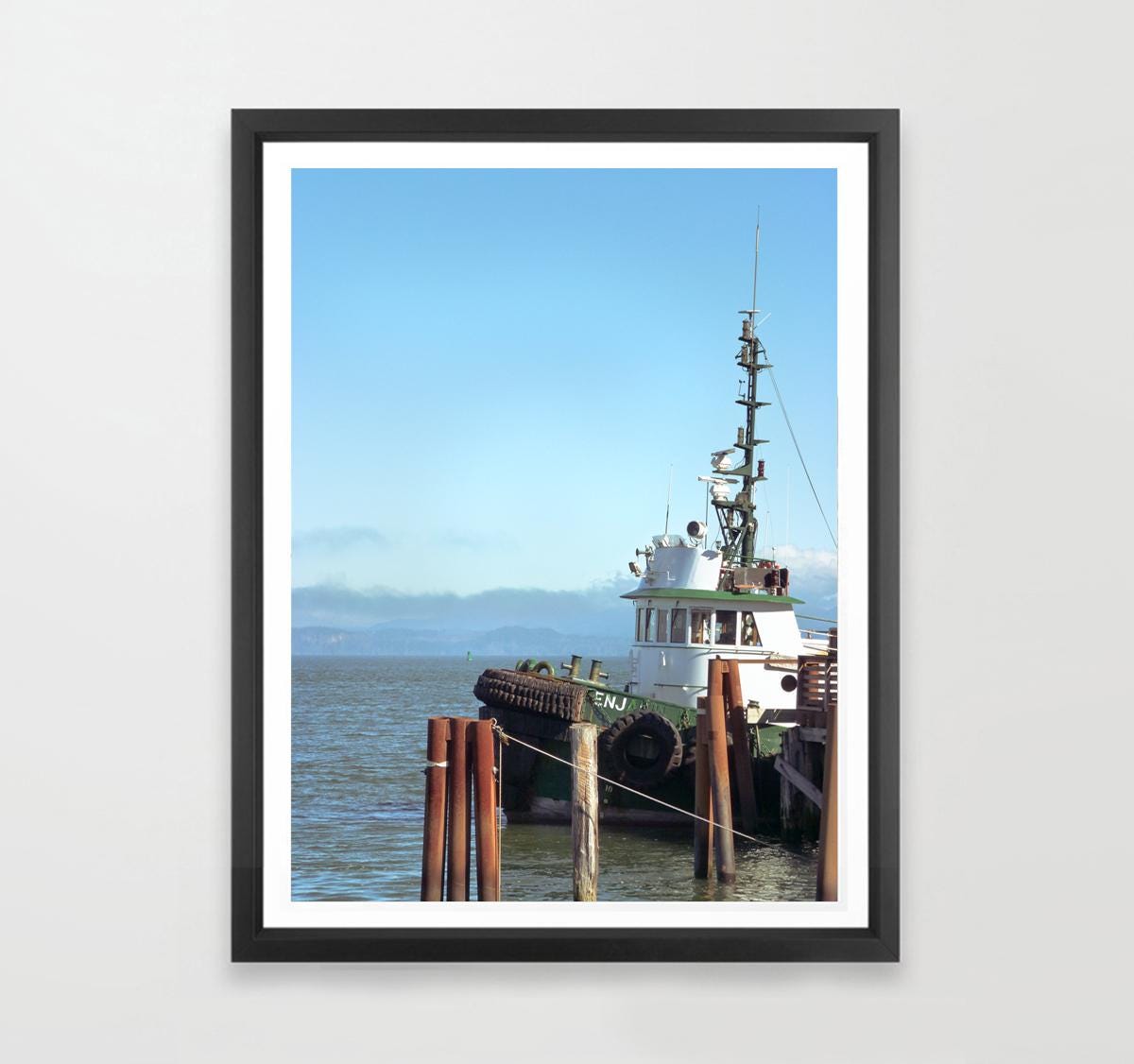 Oregon Coast Landscape Print, Pilot Boat, Columbia River Bar Pilots ...