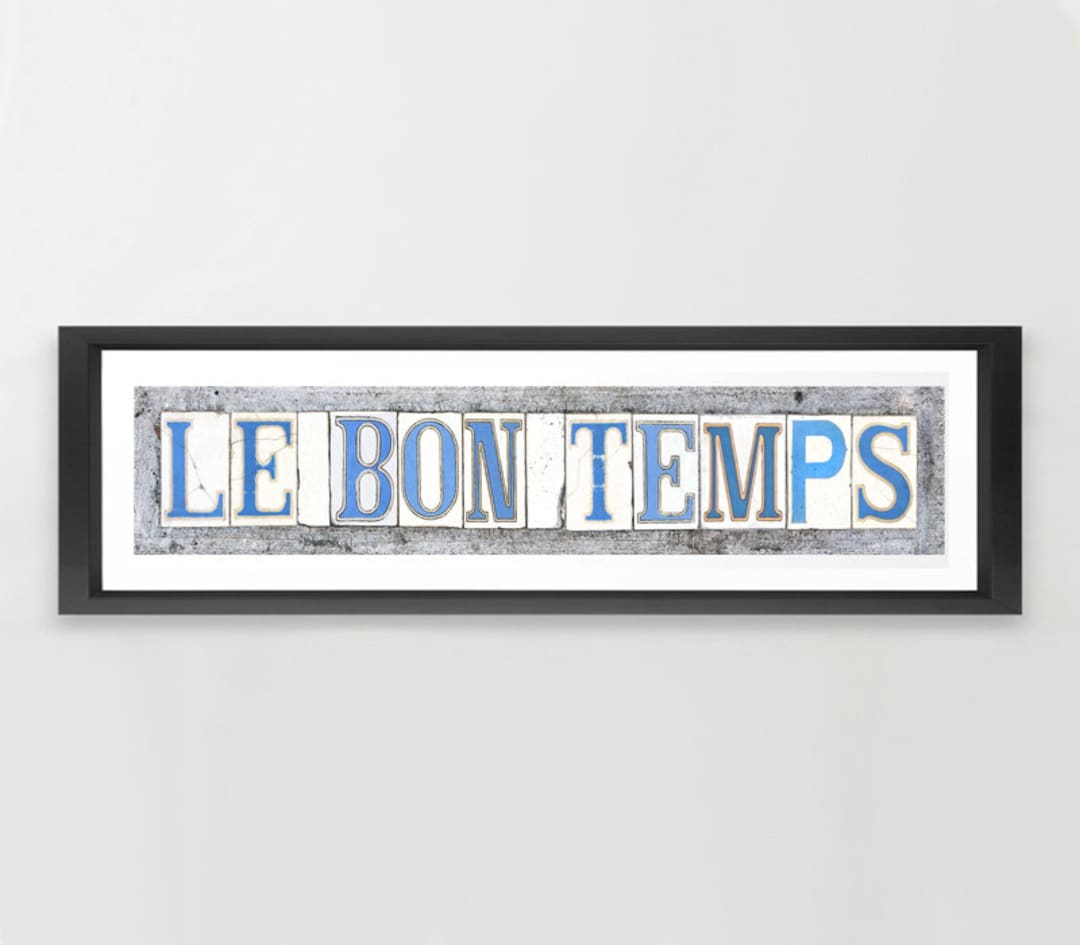Le Bon Temps French Street Tile Art Print, New Orleans, French Quarter ...