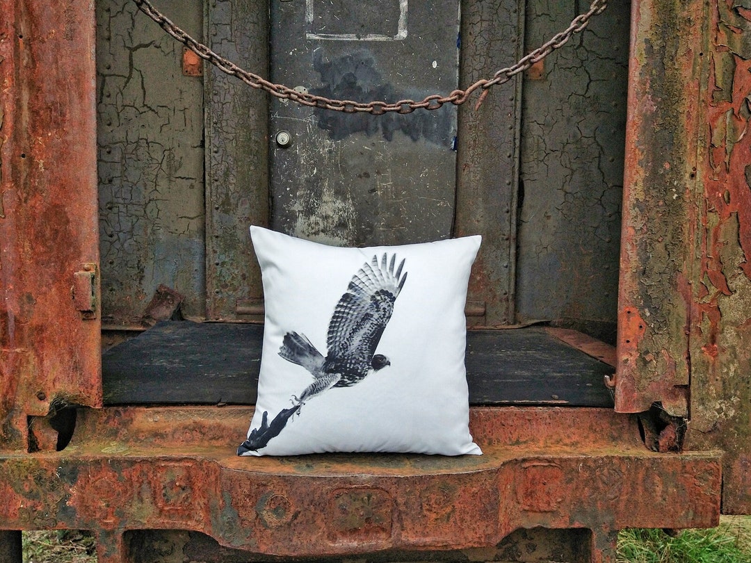Hawk Throw Pillow, Bird Decor, Home Decor, Bird Pillow, Wildlife Art ...