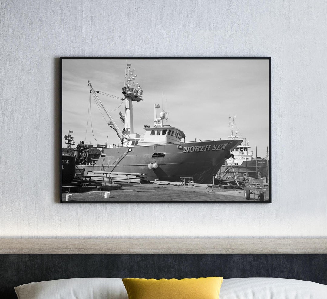 Seattle Landscape Print, Pacific Fishermen Shipyard, Commercial Fishing ...