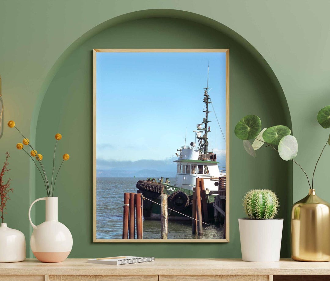 Oregon Coast Landscape Print, Pilot Boat, Columbia River Bar Pilots ...
