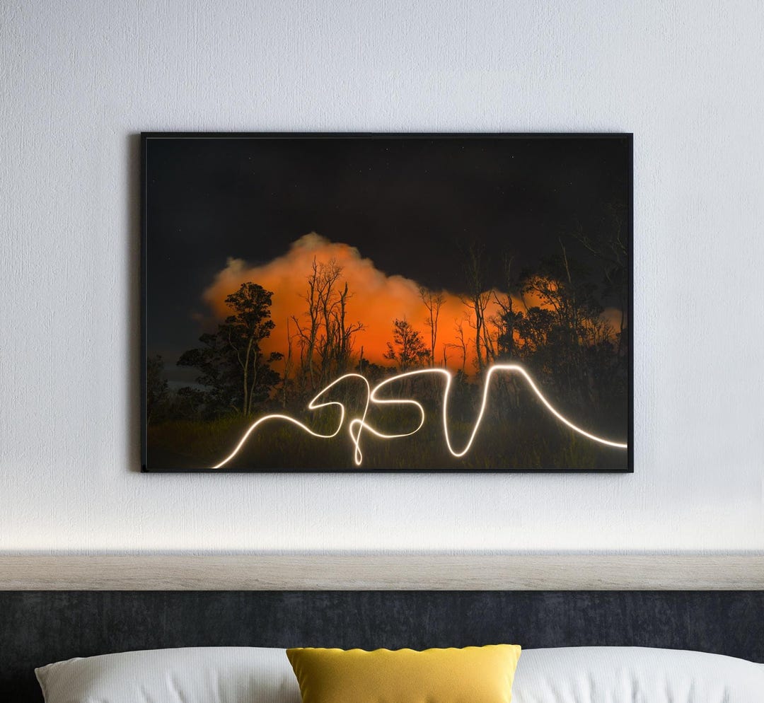 Hawai'i Landscape Print, Kilauea Caldera, Hawaiian Photography, Sisu ...