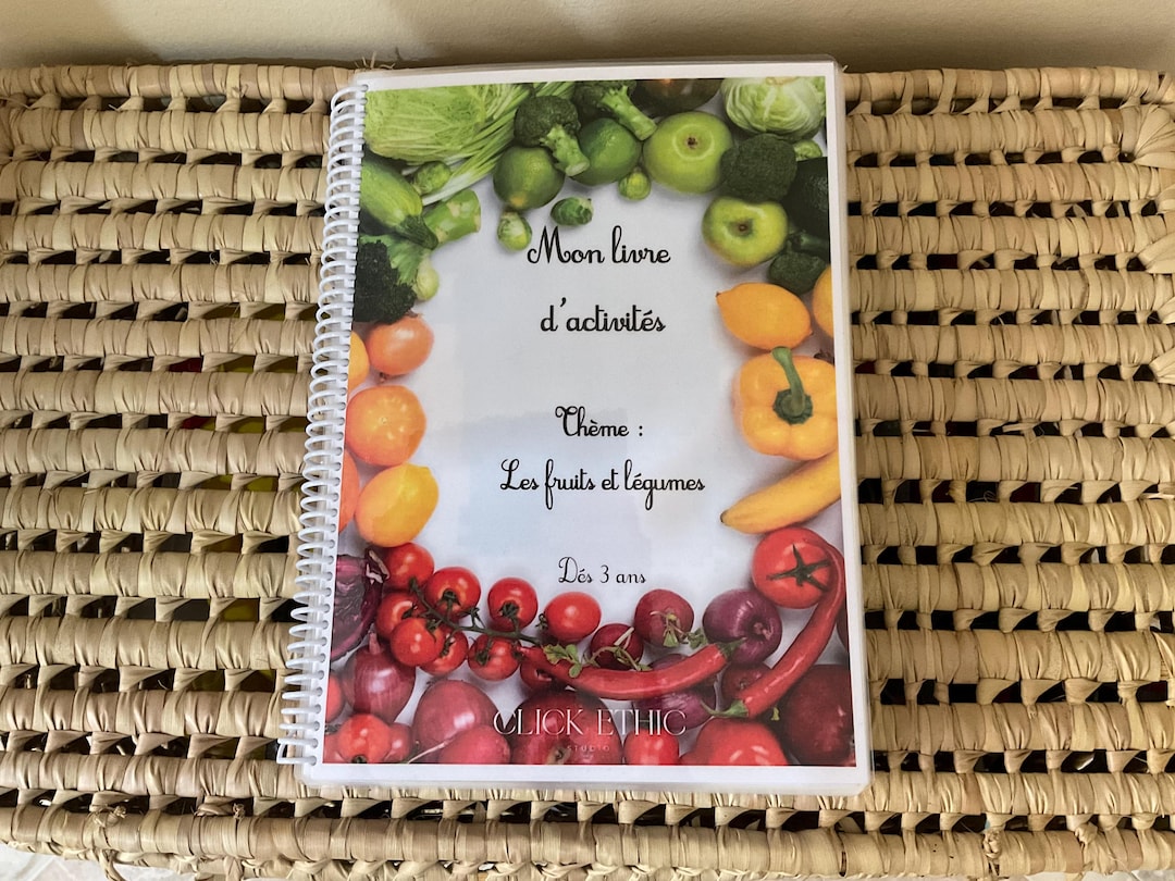 Fruit and Vegetable Activity Book - Busy Book of Fruits and Vegetables ...