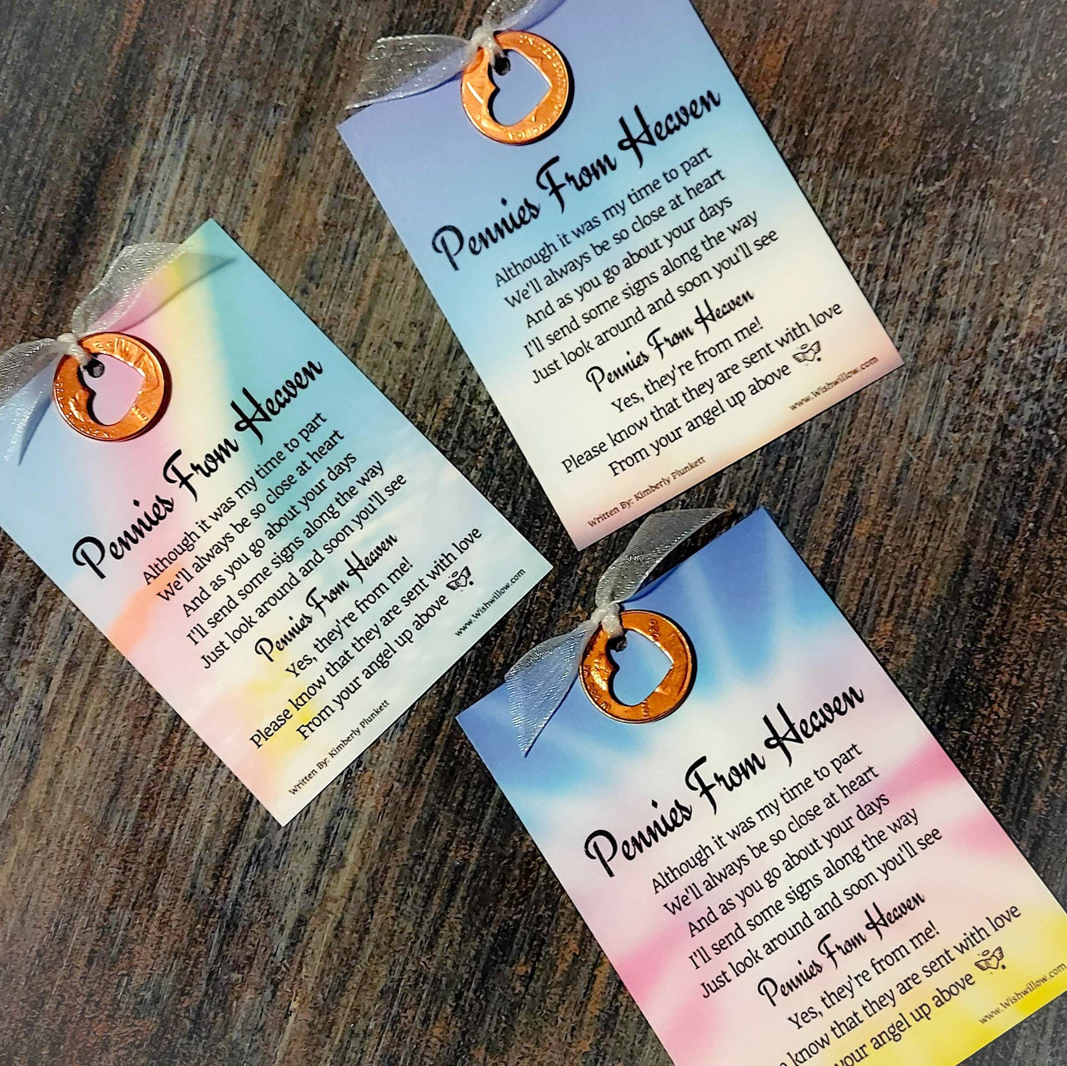 SALE - Pennies From Heaven - 3 Mini Sympathy Cards - Sampler Set - With ...