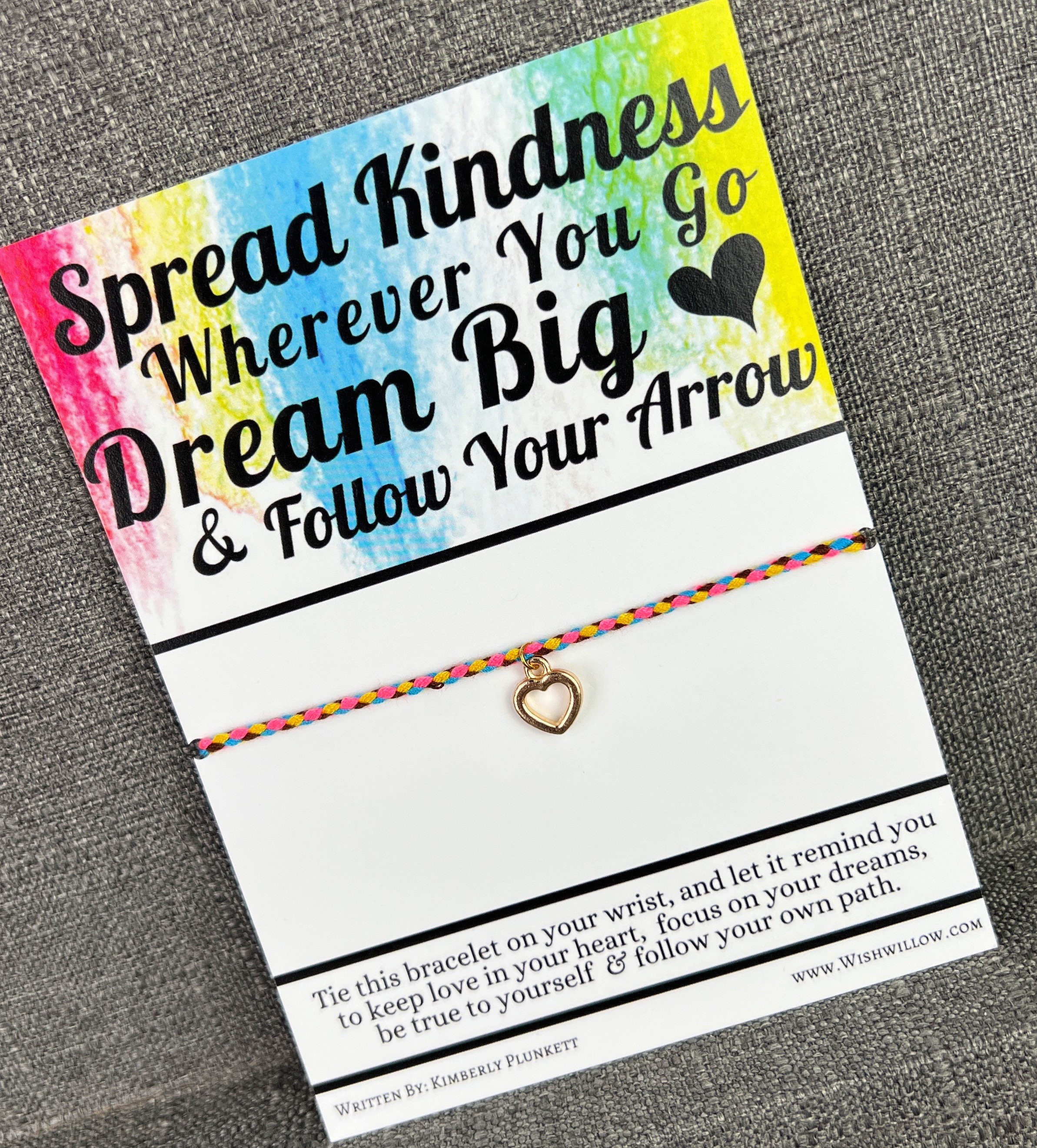 CLEARANCE - Spread Kindness Bracelet - Dream Big, Be Kind, Follow Your ...