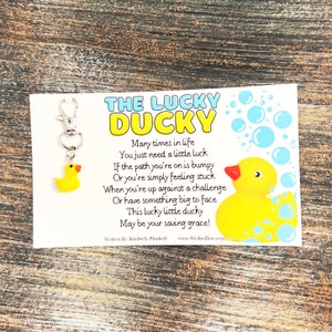 The ORIGINAL Lucky Ducky Poem & Gift - Good Luck Charm With Poem by K ...