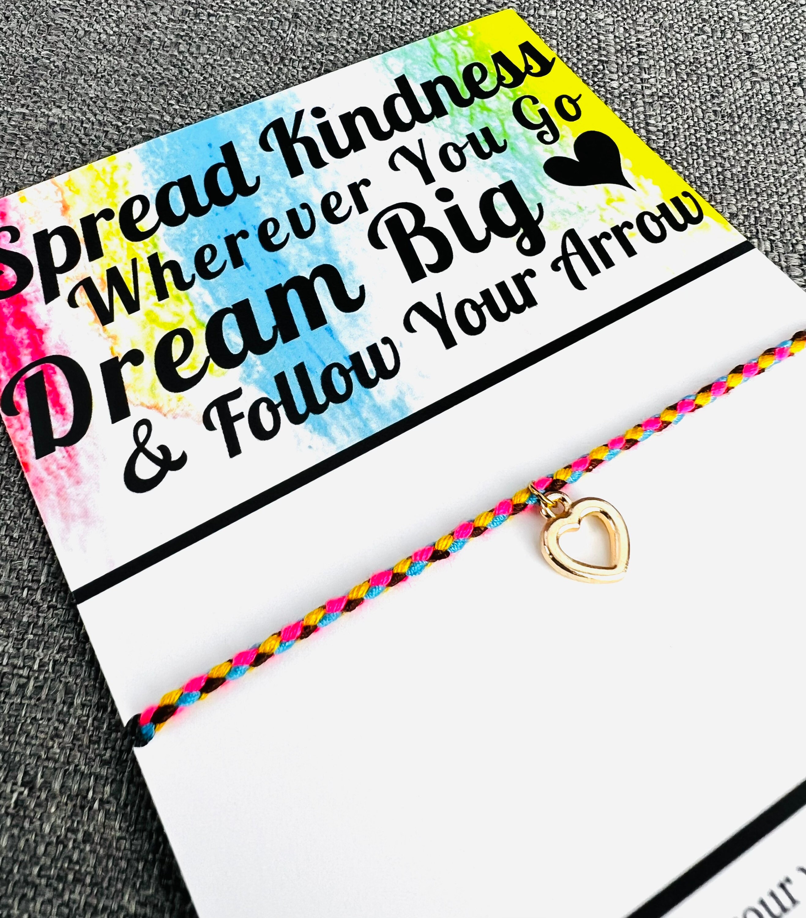 CLEARANCE - Spread Kindness Bracelet - Dream Big, Be Kind, Follow Your ...