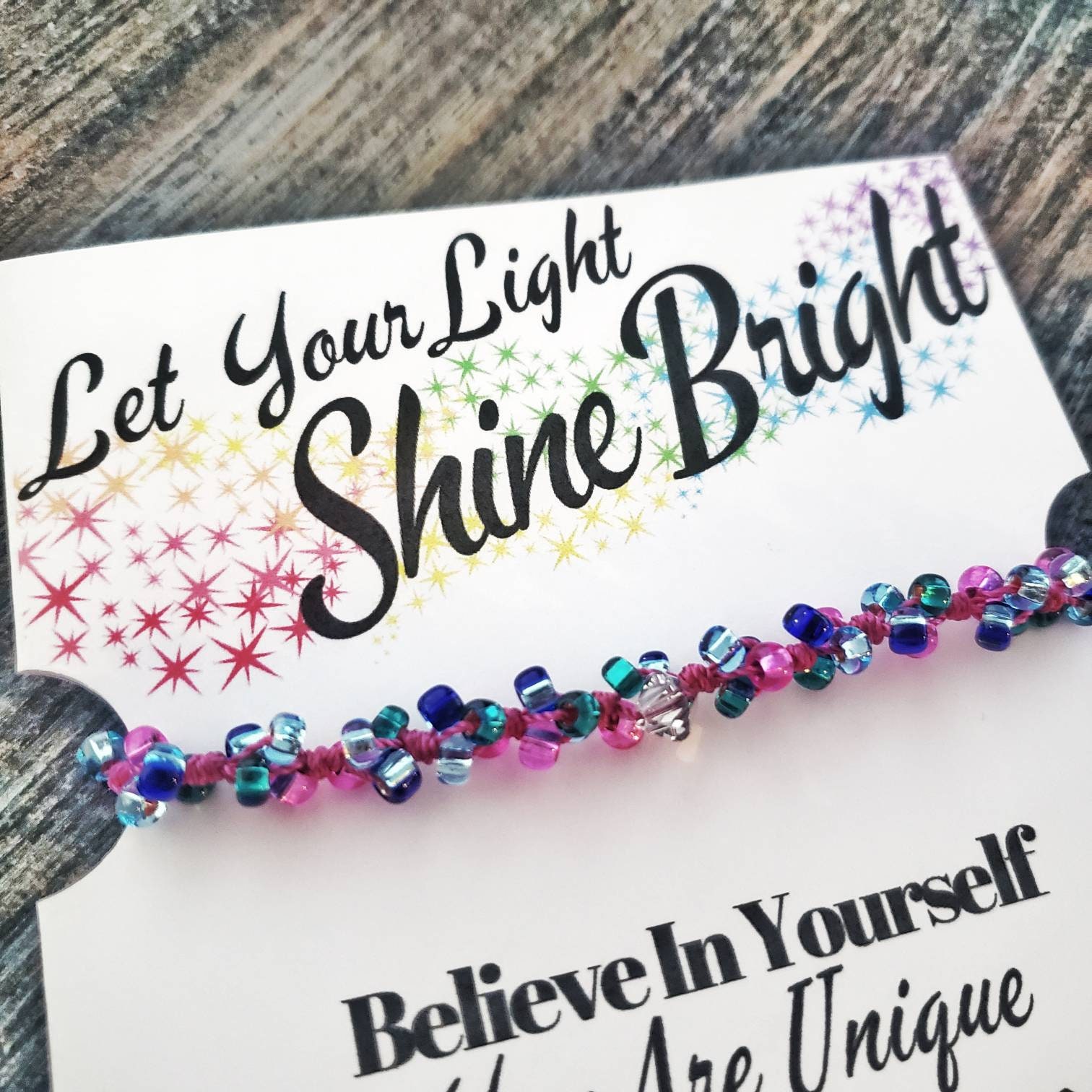 Let Your Light Shine Bright - Inspirational Gift - Hand Knotted ...