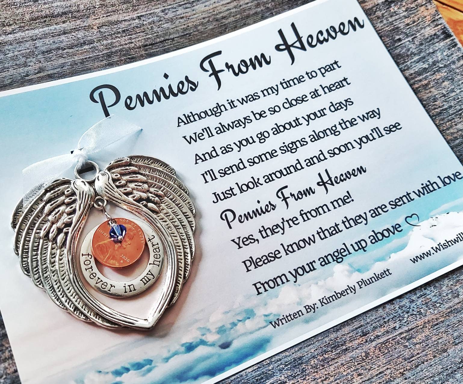 Pennies From Heaven Ornament Angel Wings Forever In My | Etsy