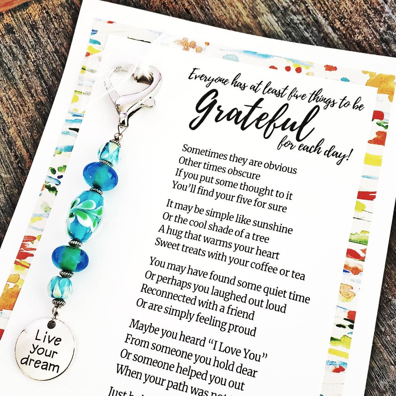 Gratitude Gift - Count Your Blessings, Be Grateful, Feel Blessed, Worry ...