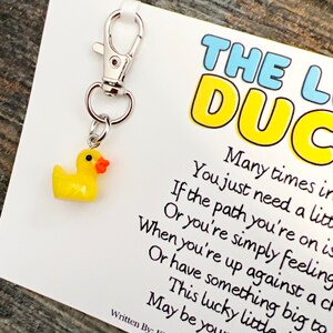 SALE - the ORIGINAL Lucky Ducky Poem & Gift - Good Luck Charm - Poem by ...