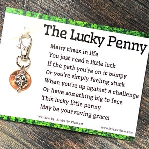 The ORIGINAL Lucky Penny Poem & Gift - Luck, Support, Cheer ...