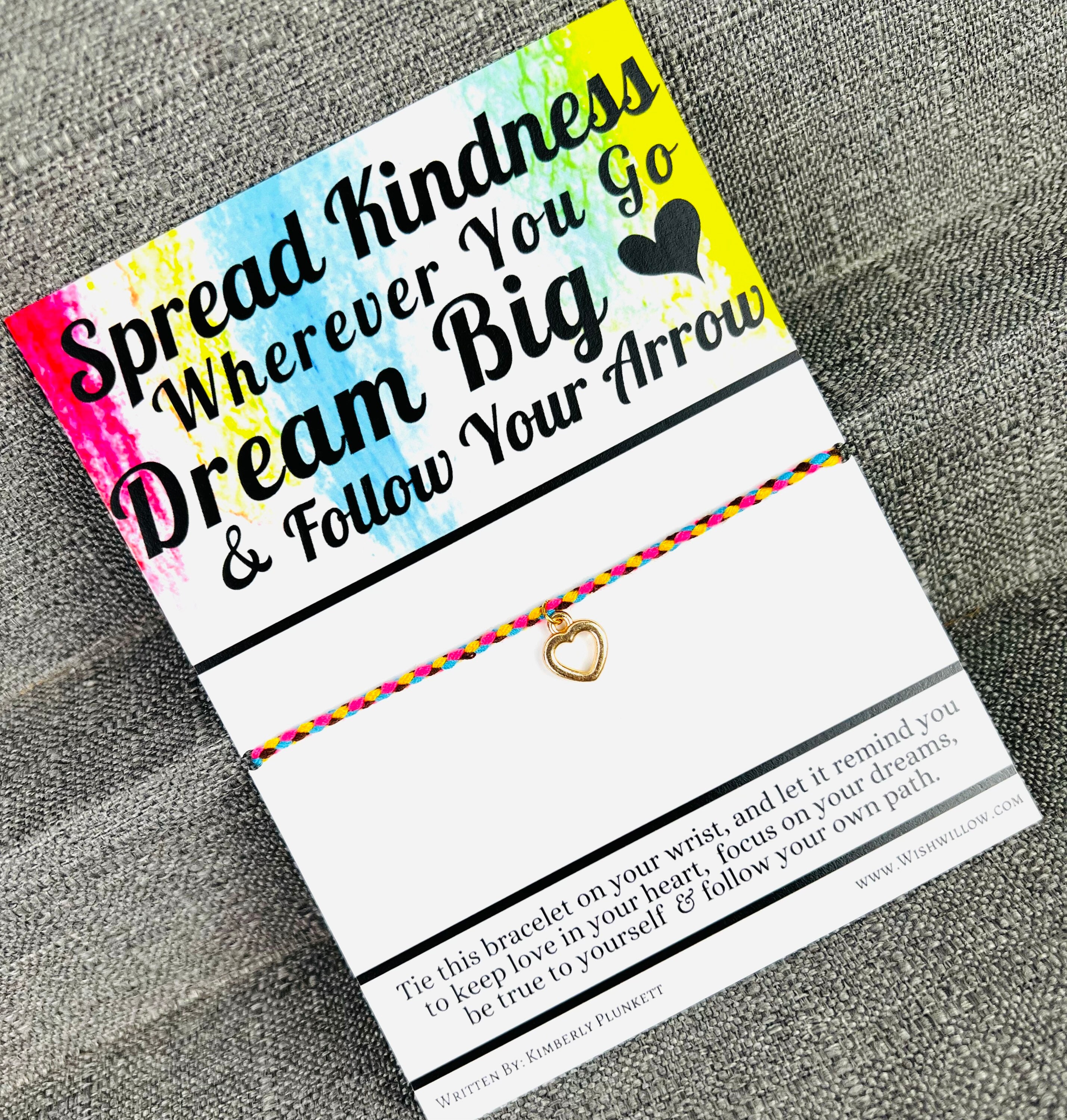 CLEARANCE - Spread Kindness Bracelet - Dream Big, Be Kind, Follow Your ...