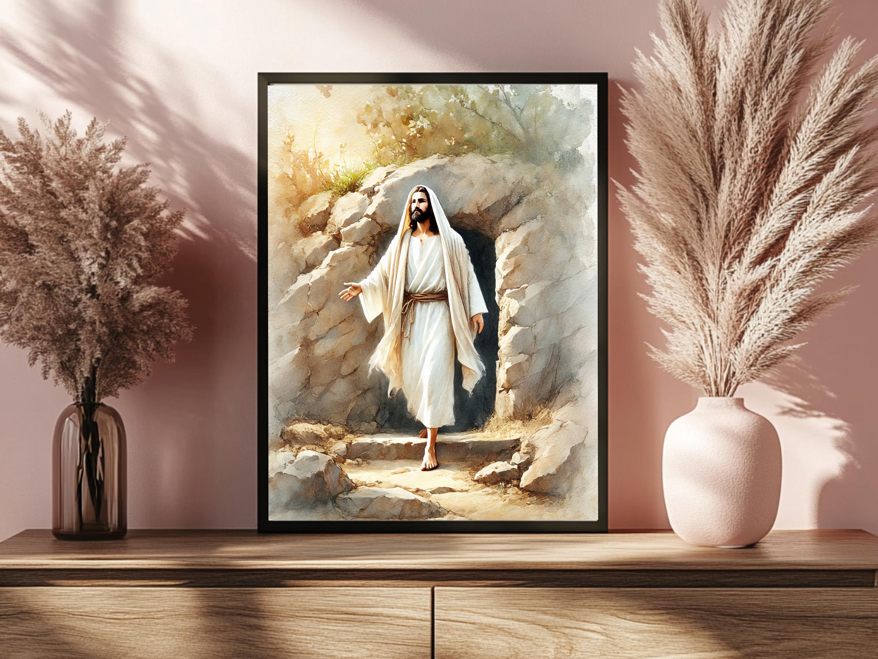 Christ Risen in Glorious Light, Resurrection Painting, Jesus Christ ...