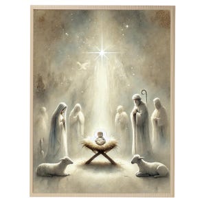 The Nativity's Holy Light, Catholic Prints, Digital Downloads, Nativity ...