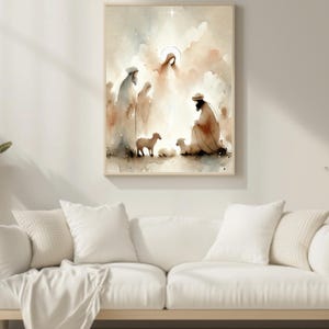 Sacred Scene in Peace, Wall Art Inspired by Faith and Peace, Love ...