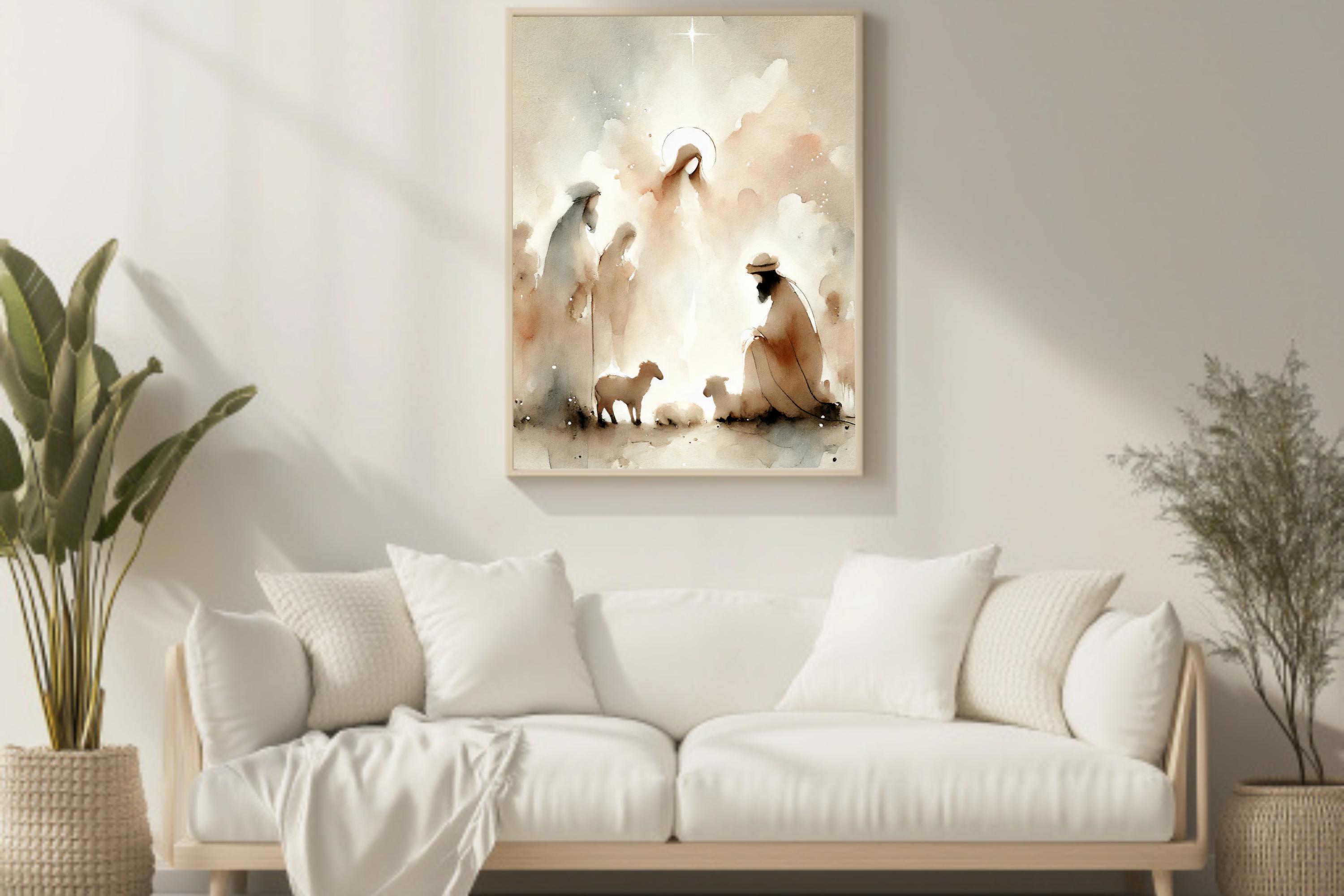 Sacred Scene in Peace, Wall Art Inspired by Faith and Peace, Love ...
