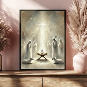 The Nativity's Holy Light, Catholic Prints, Digital Downloads, Nativity ...