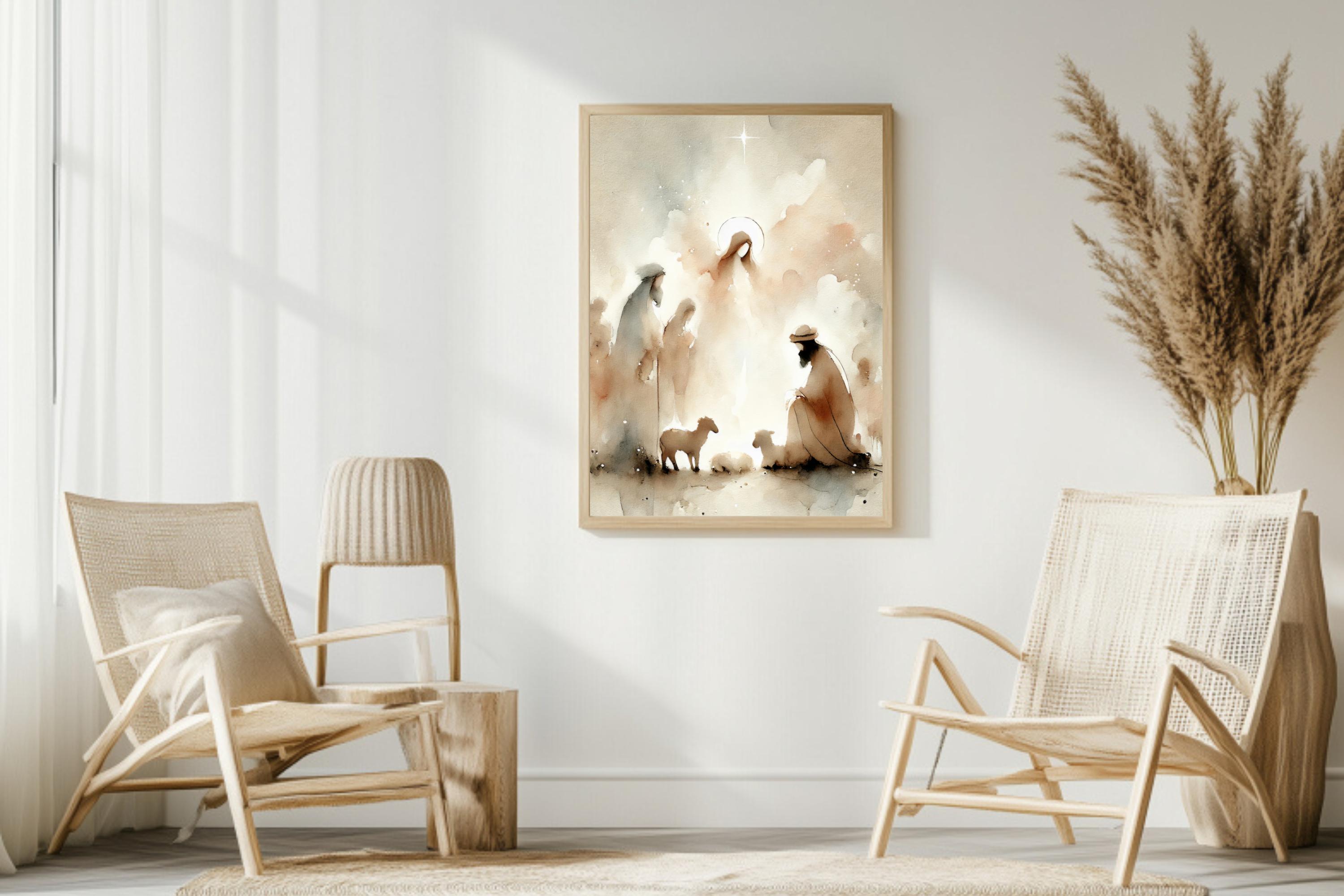 Sacred Scene in Peace, Wall Art Inspired by Faith and Peace, Love ...