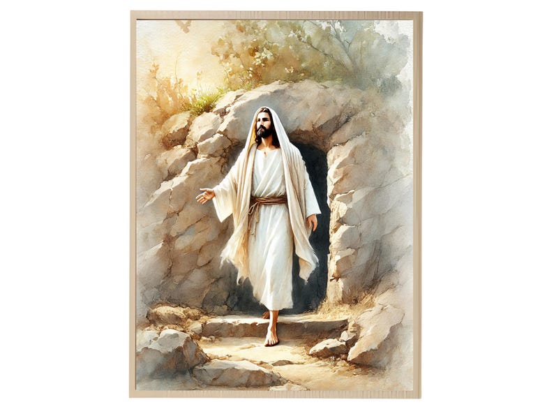 Christ Risen in Glorious Light, Resurrection Painting, Jesus Christ ...