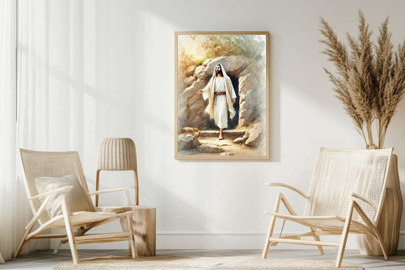 Christ Risen in Glorious Light, Resurrection Painting, Jesus Christ ...