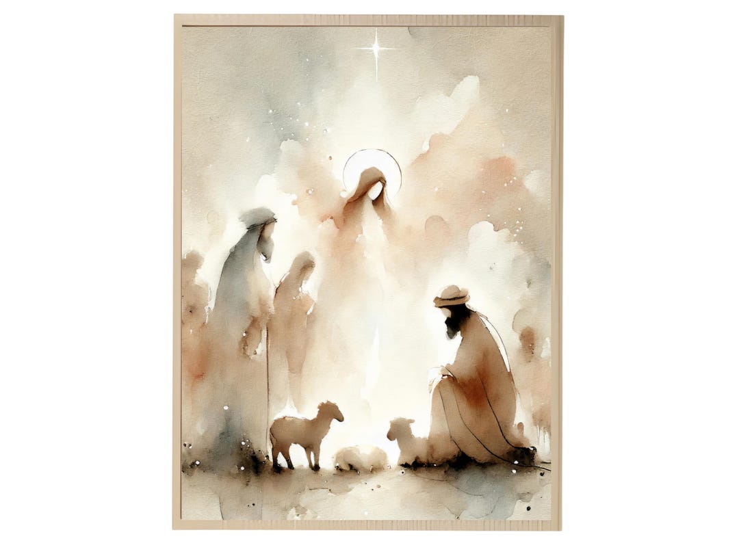 Sacred Scene in Peace, Wall Art Inspired by Faith and Peace, Love ...