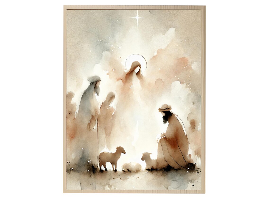 Sacred Scene in Peace, Wall Art Inspired by Faith and Peace, Love ...