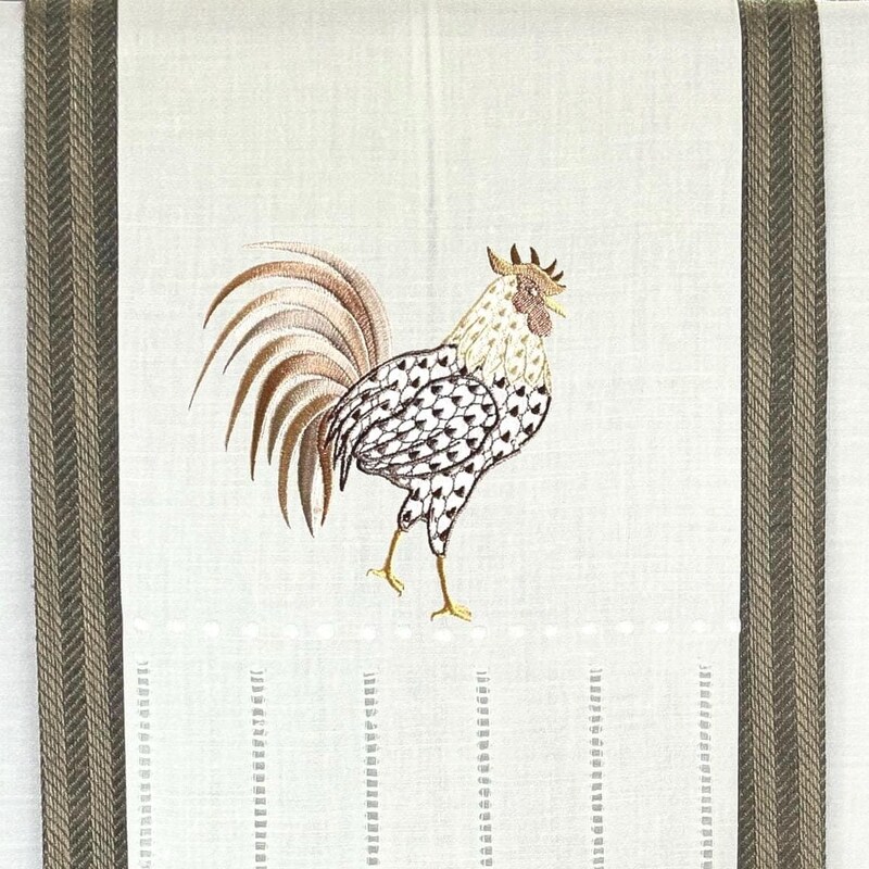 Embroidered Rooster - Etsy