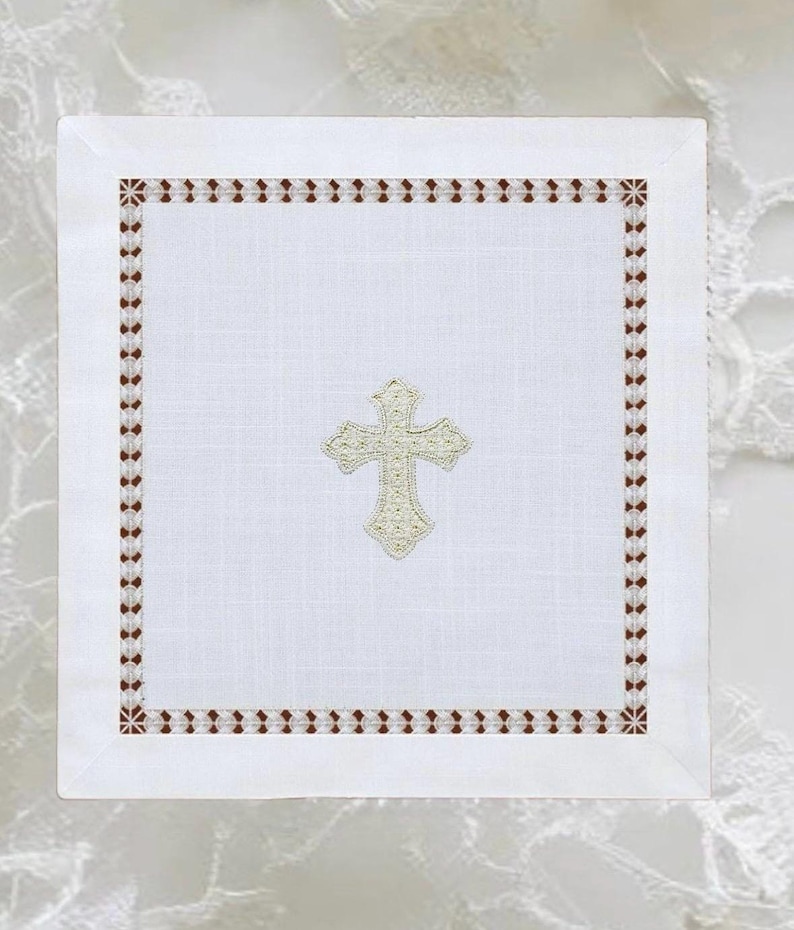 Altar Corporal Cloth Cross Embroidery Holy Communion Eucharist ...