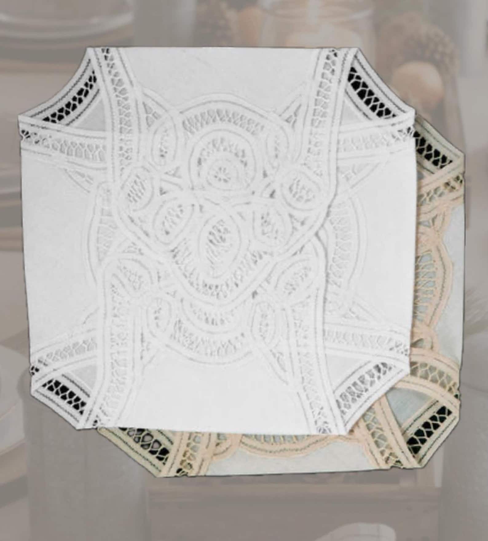 Linen Bread Basket Cover Battenburg Brussels Lace Bun Warmer - Etsy