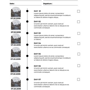 Editable Travel Budget, Itinerary, Packing Checklist Printable Vacation ...